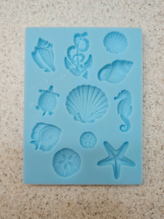 Art | Silicone Sea Life Mold Light Blue | Poshmark